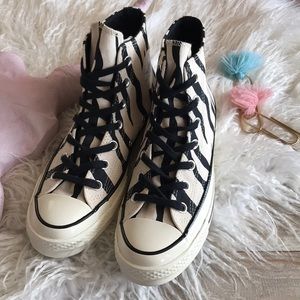 Converse | Shoes | Nwt Converse Chuck Tailor 7 Hi Zebra | Poshmark